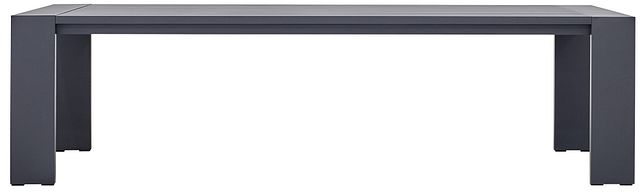 Linear Dark Gray 110" Rectangular Table