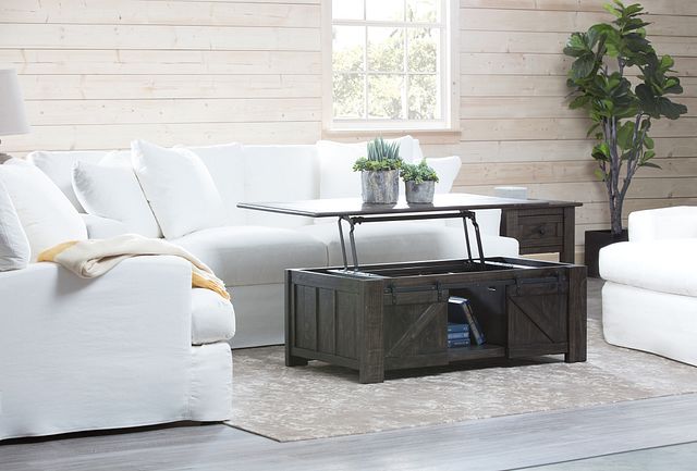 Garrett Dark Tone Castored Lift Coffee Table
