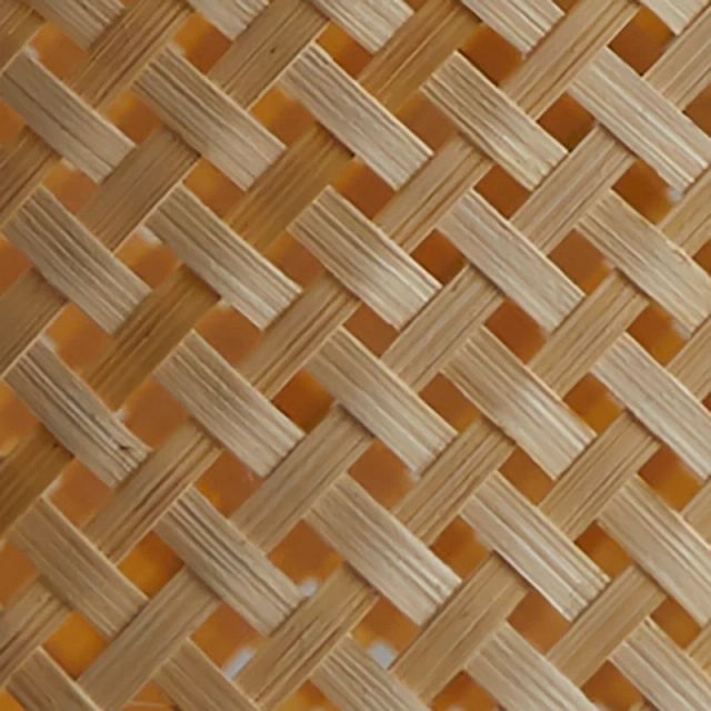 Woven Beige Bamboo Pendant (2)