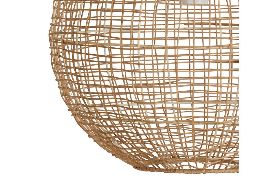 Rattan Large Round Pendant, (2)