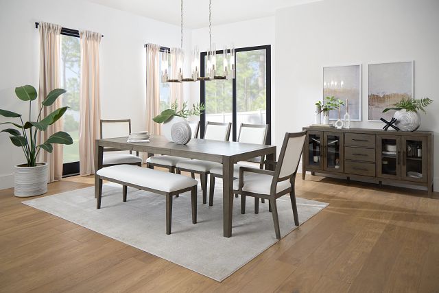 Alden Gray Rectangular Table