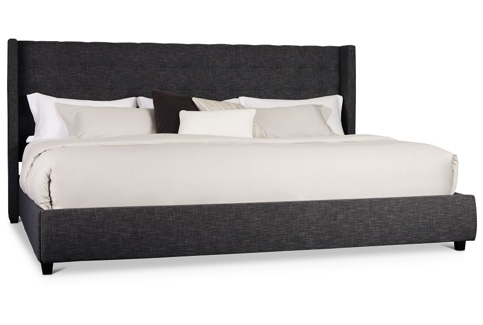 Chatham Dark Gray Uph Panel Storage Bed, Florida King (2)