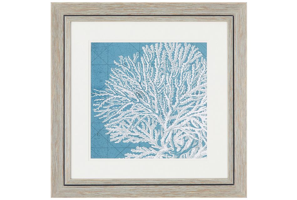 Reef Blue Framed Wall Art