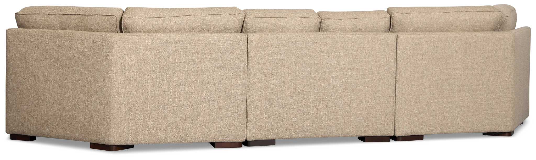 Sinclair Brown Fabric Dual Cuddler Sectional | Living Room - Sectionals ...