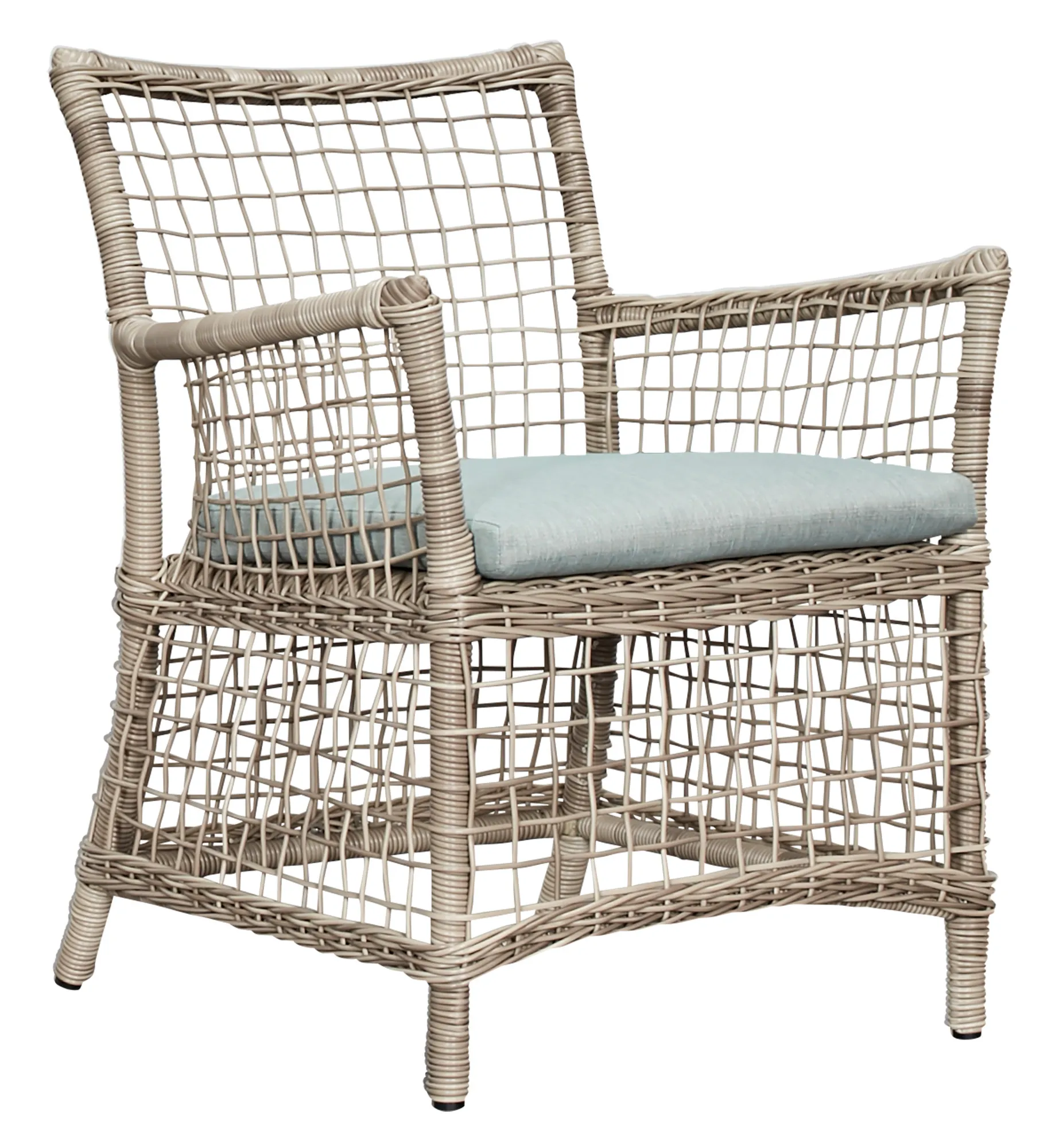 Raleigh Teal Woven Arm Chair
