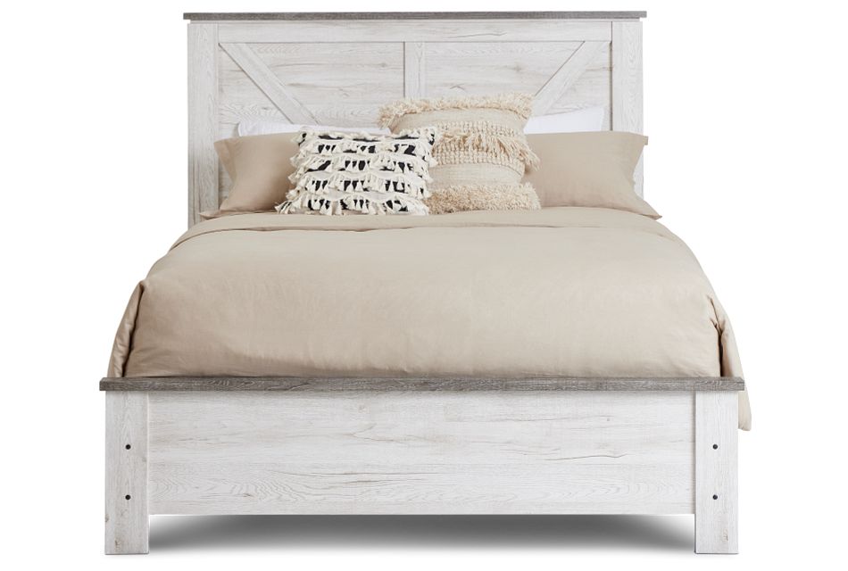 Blueridge Two-Tone Panel Bed, Queen