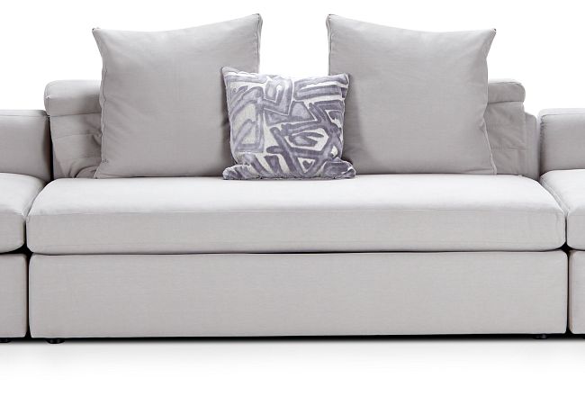 Merrick Gray Fabric Large Sofa