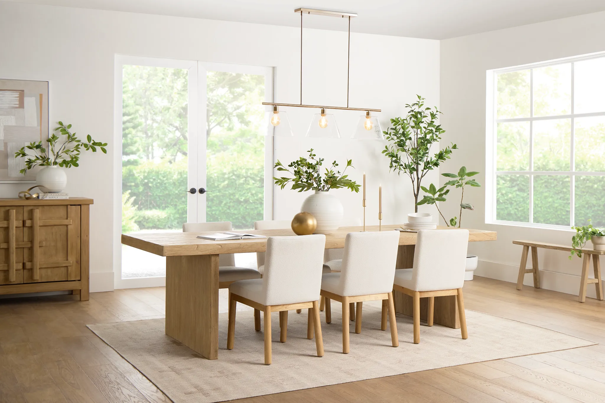 Salida Light Tone Rectangular Table