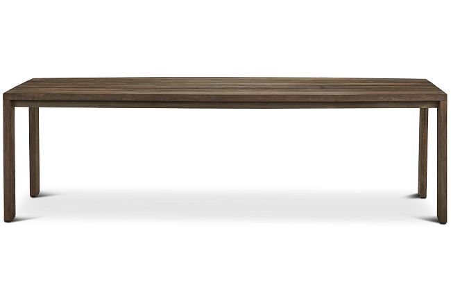 Linear Teak 102" Rectangular Table