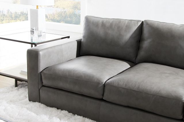 Gray Leather Sofa | Cabinets Matttroy