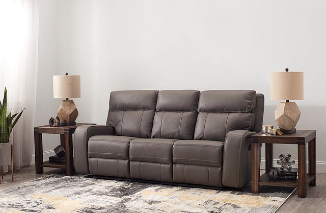 Rhett Gray Micro Reclining Sofa