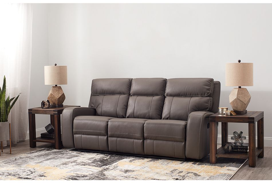 Rhett Gray Micro Reclining Sofa