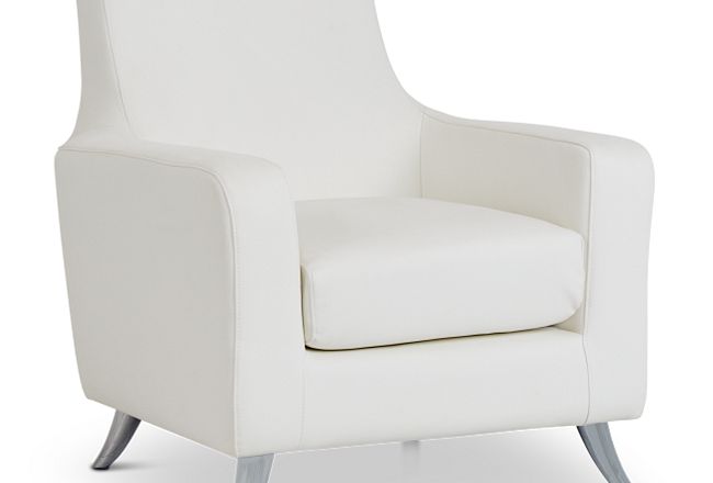 Marquez White Micro Accent Chair