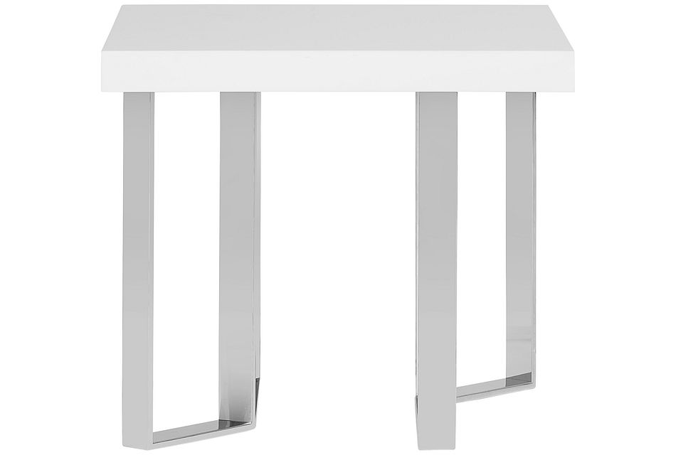 Axel White End Table