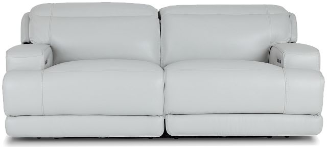 Reign Gray Lthr/vinyl Power Reclining Sofa
