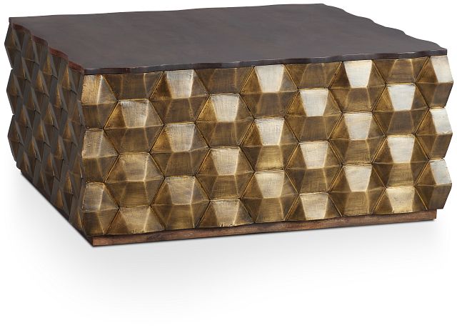Versie Gold Square Coffee Table (3)