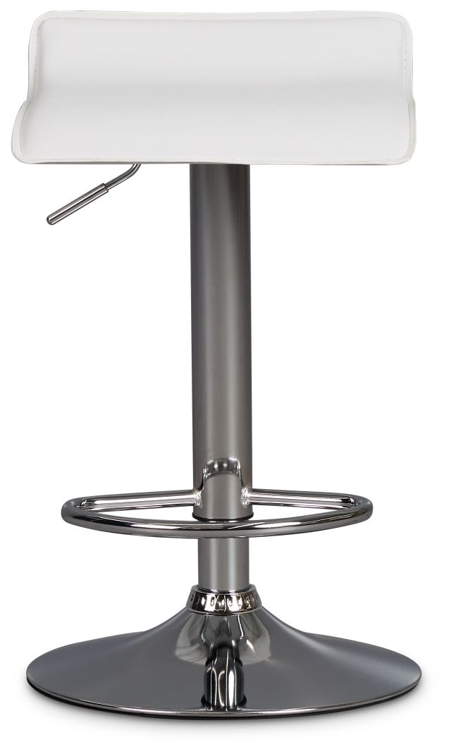 Colton White Adjustable Stool (1)