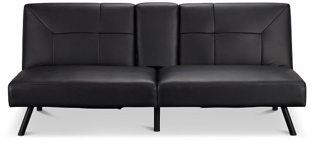 Andes Black Micro Sofa Futon