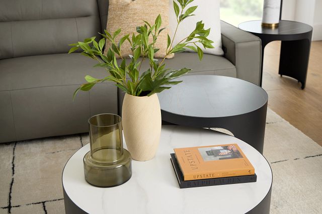 Abel White Round Coffee Table