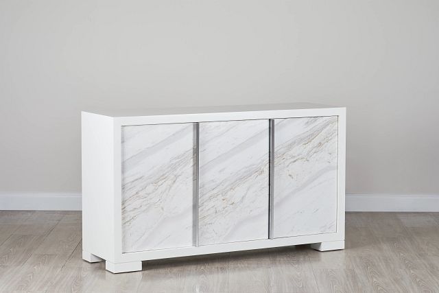 Ocean Drive White Marble Buffet