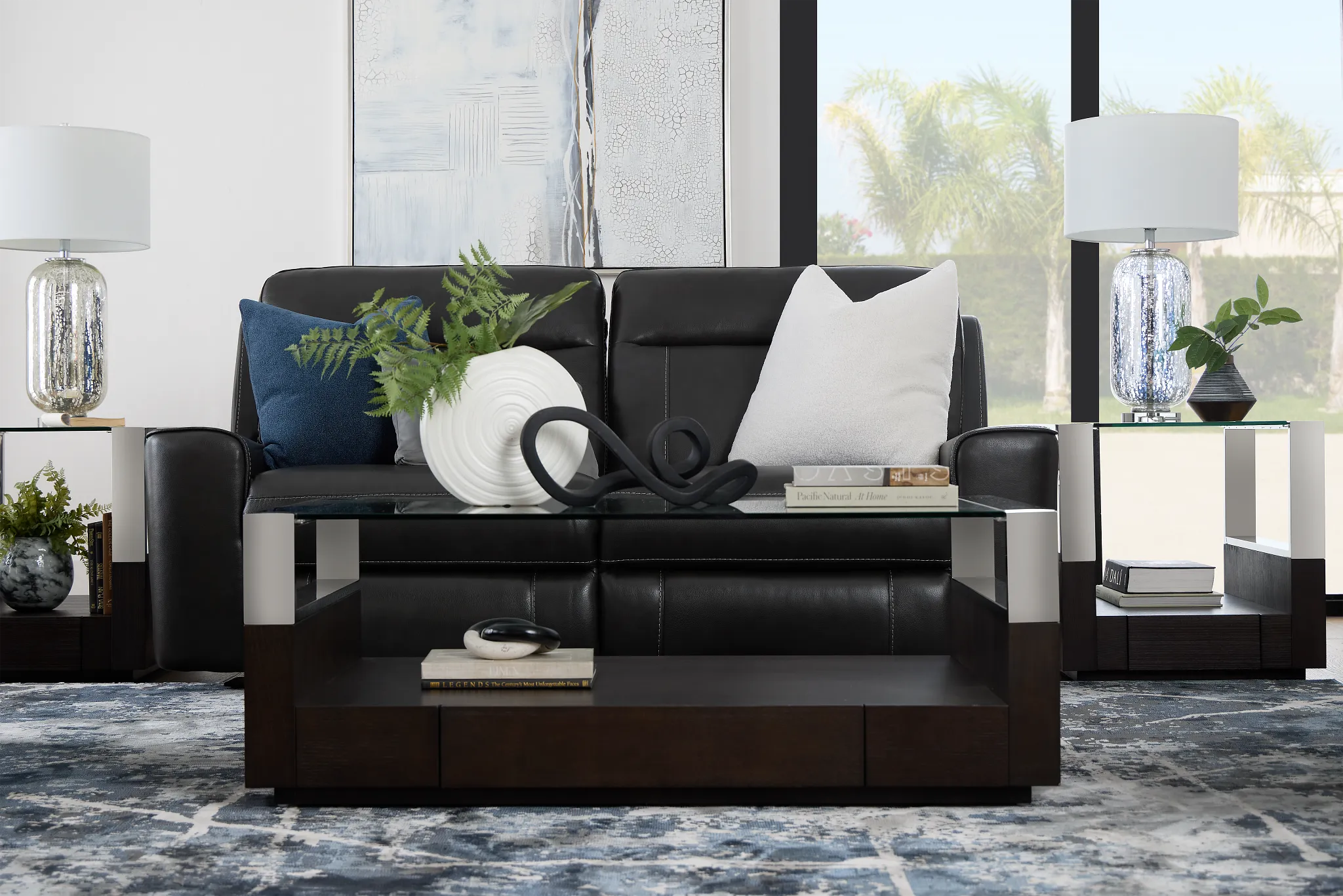 Remus Dark Tone Storage Rectangular Coffee Table