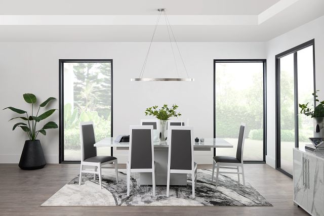 Modena White Rectangular Table