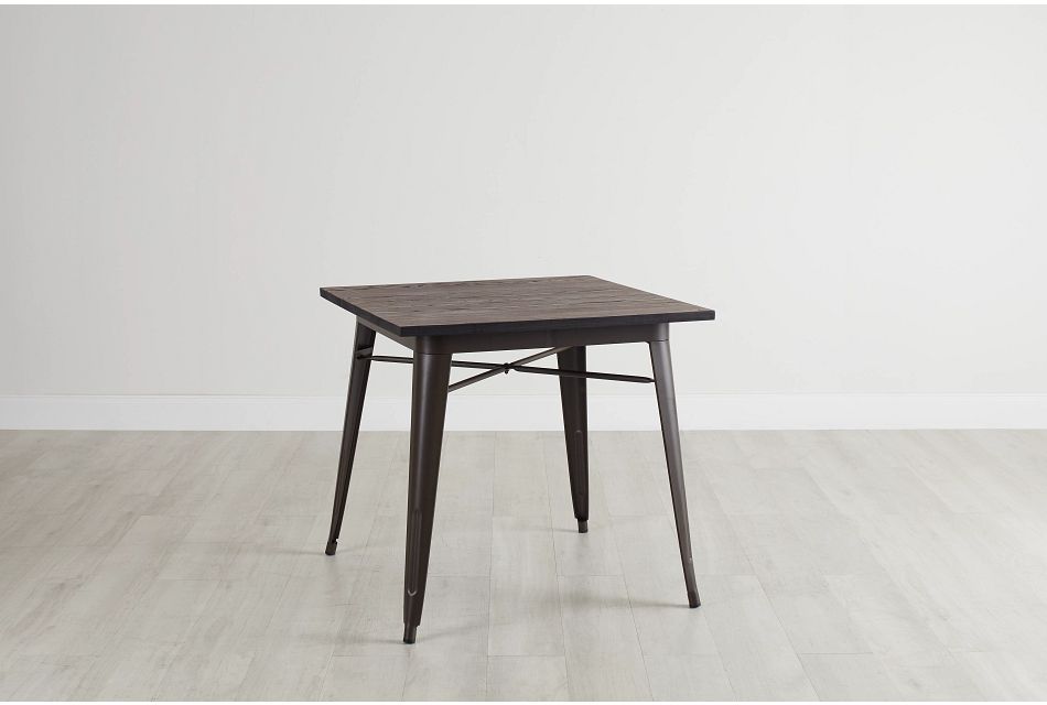Harlow Dark Tone Square Table,