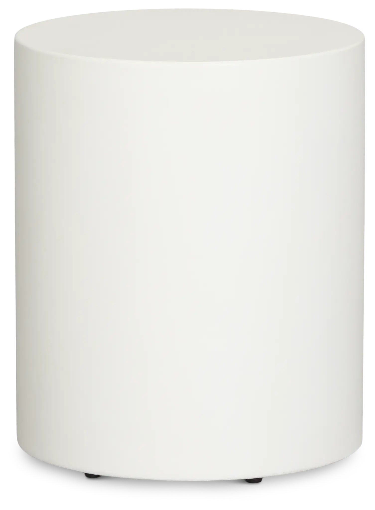 Tai White Inout Round End Table