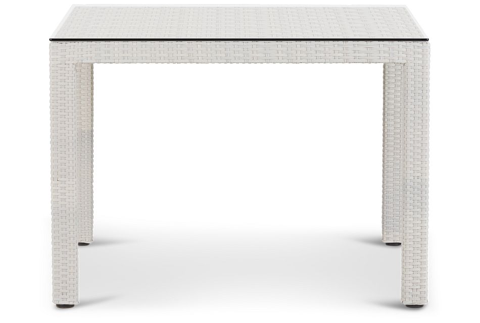 Bahia White 40" Square Table