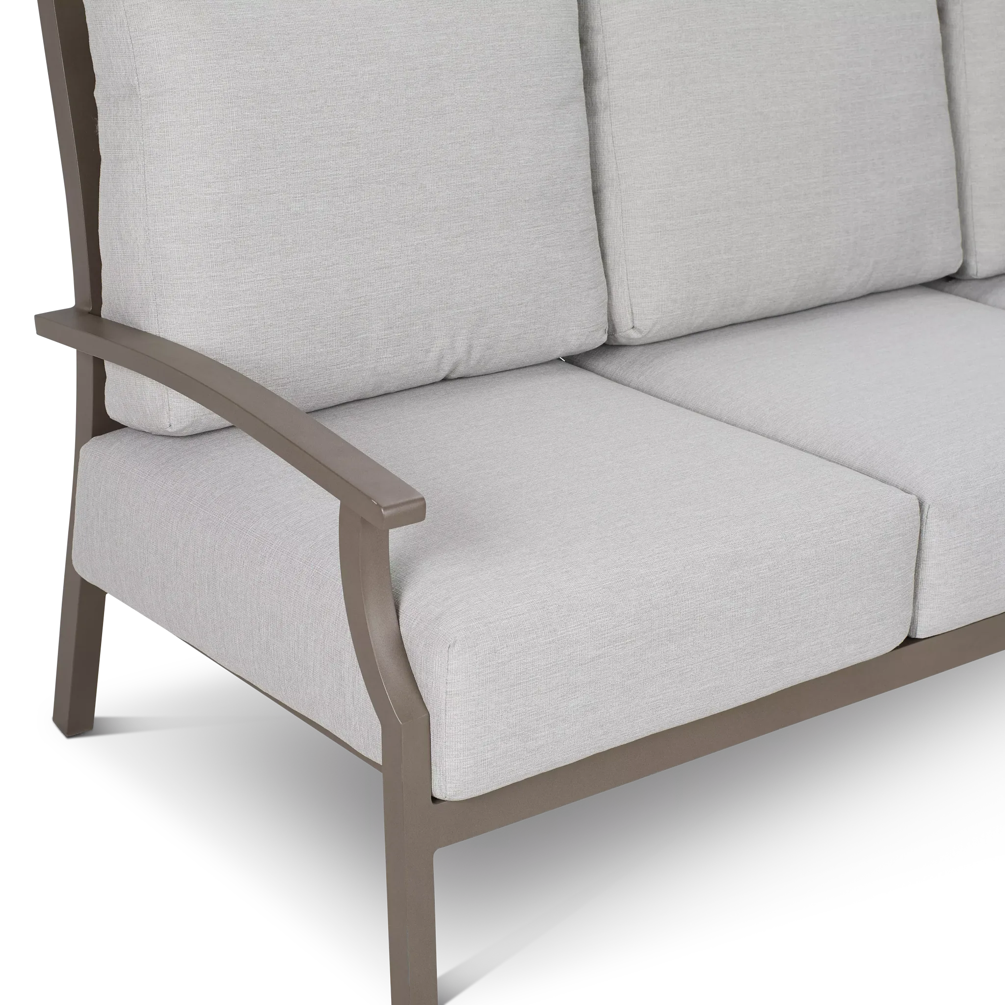 Raleigh Gray Aluminum Sofa