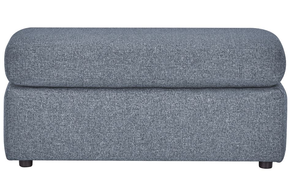Noah Dark Gray Fabric Ottoman, (1)