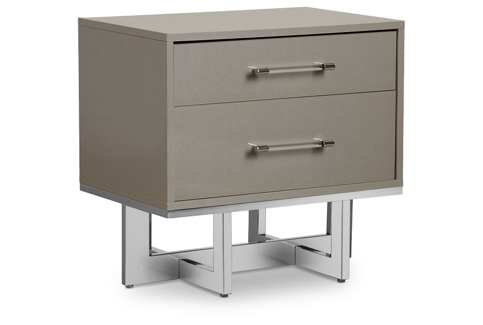 Cortina Champagne Nightstand, (2)