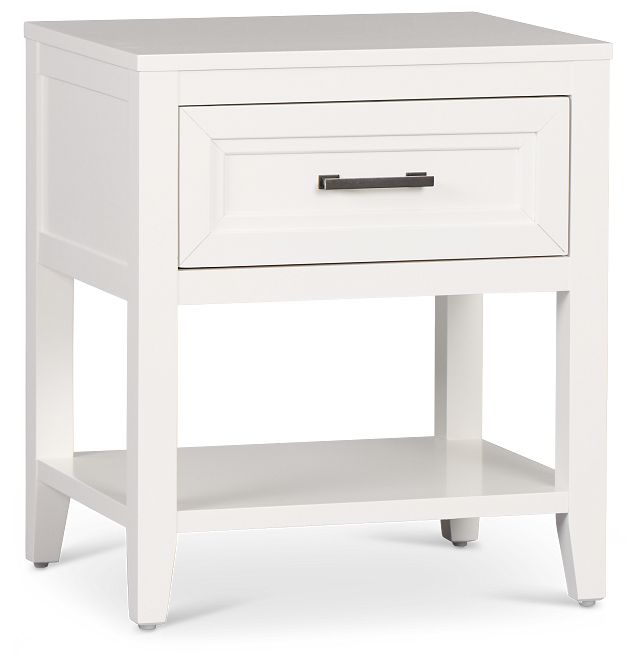 Nantucket White 1-drawer Nightstand (2)