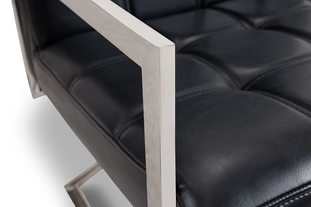 Stark Black Uph Accent Chair