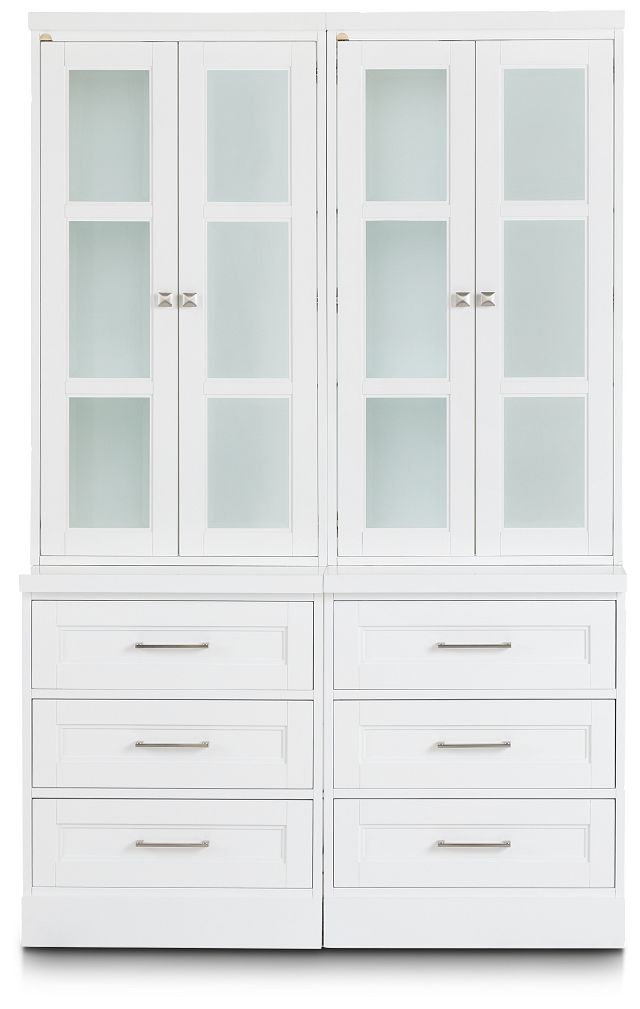 Newport White Drawer Bookcase