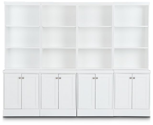 Newport White Door Bookcase Wall