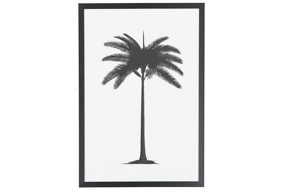 Palm Tree Black Framed Wall Art,