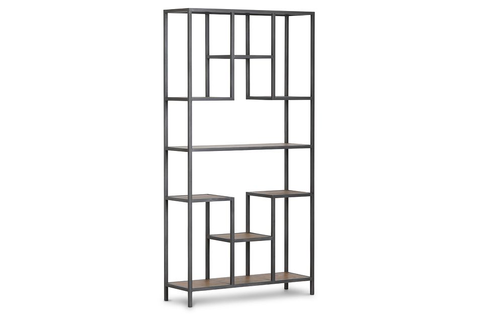 Mila2 Silver Bookcase,