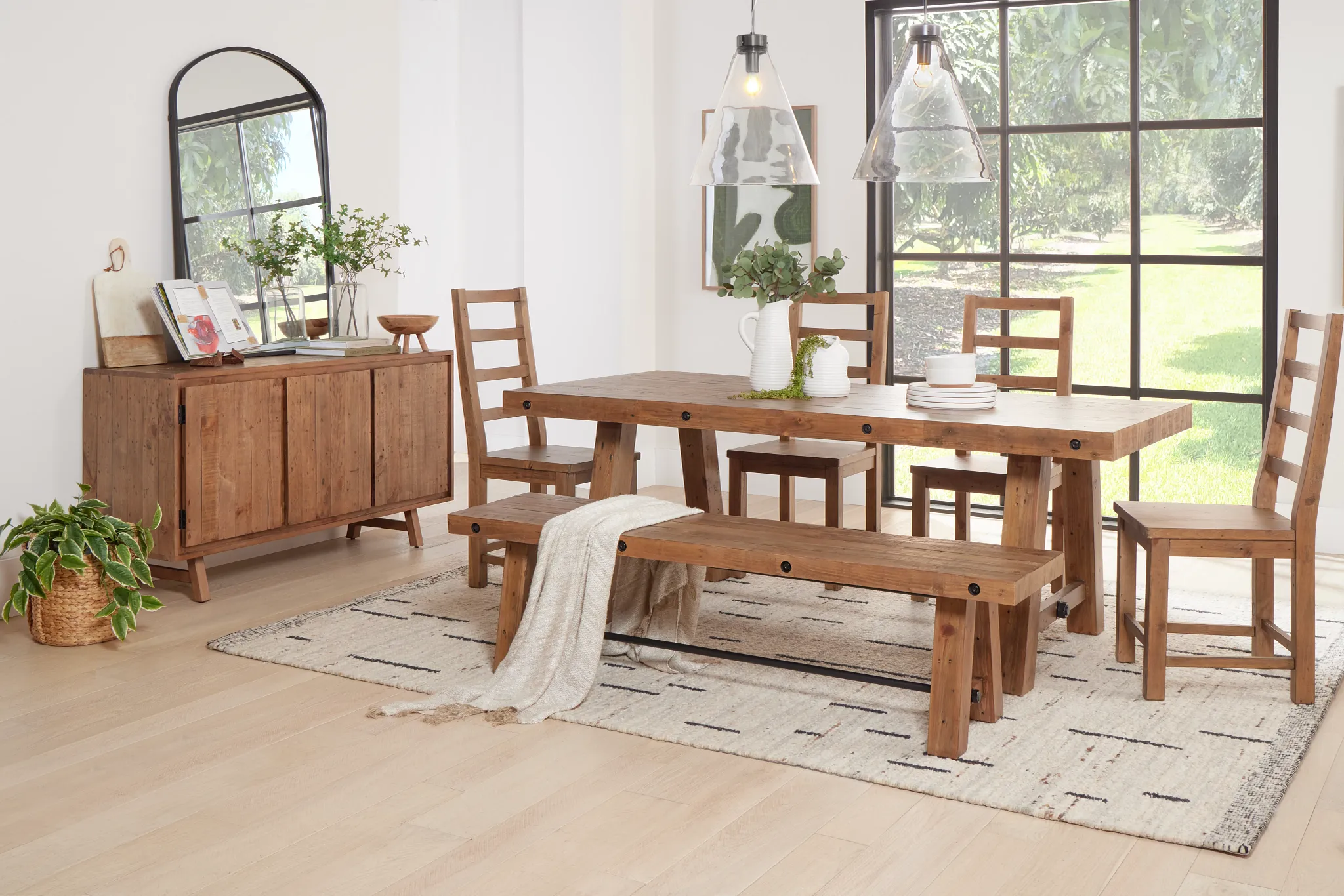 Maxton Mid Tone Rectangular Table