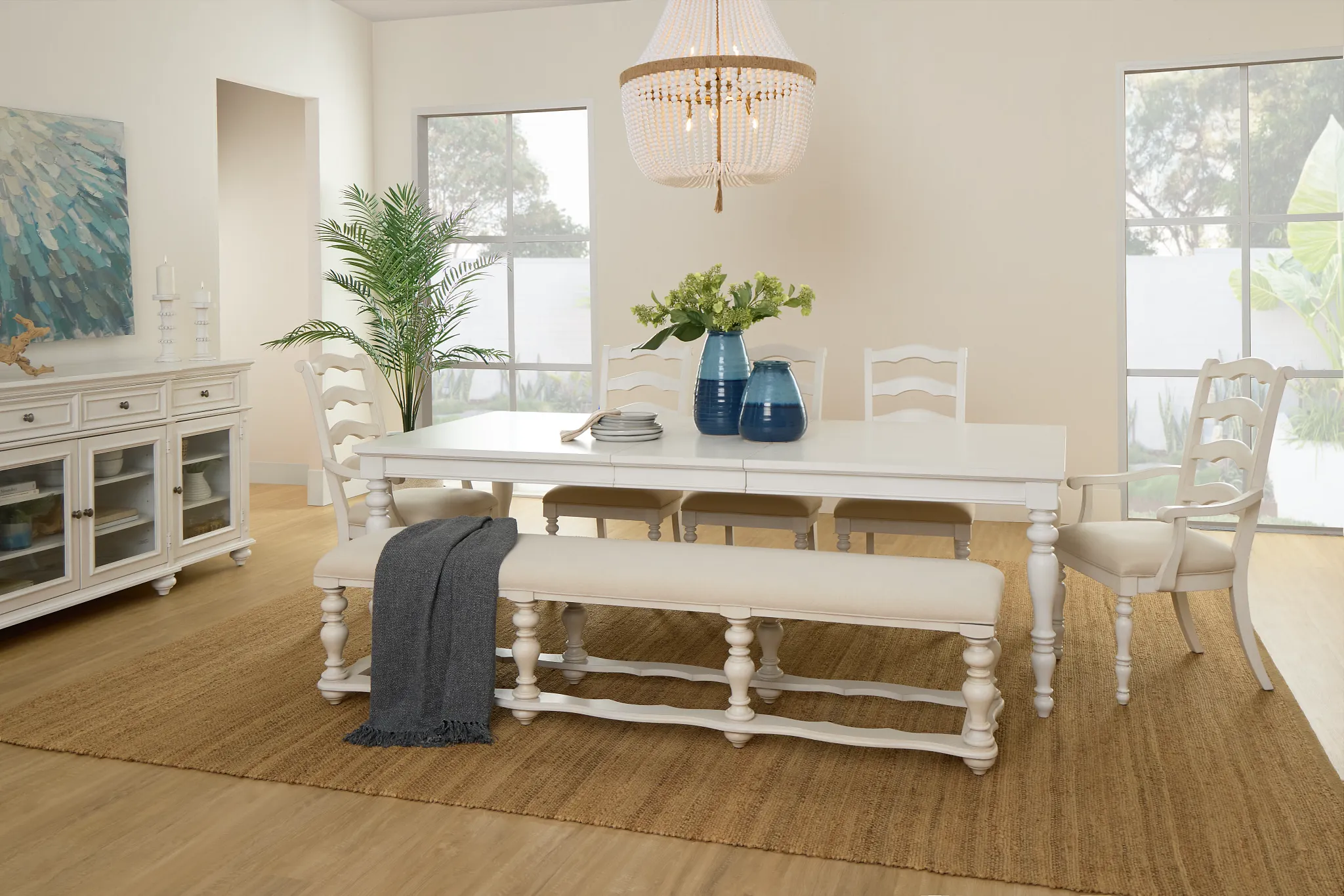 Savannah Ivory Rectangular Table