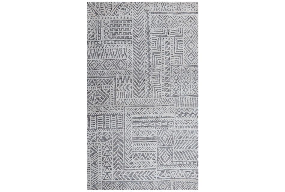 Miloh Gray 5x8 Area Rug, 5x8 AREA RUG (0)