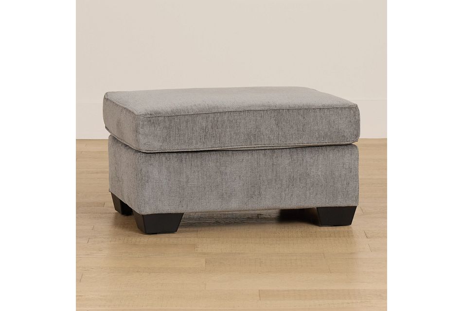 Altari Light Gray Micro Ottoman