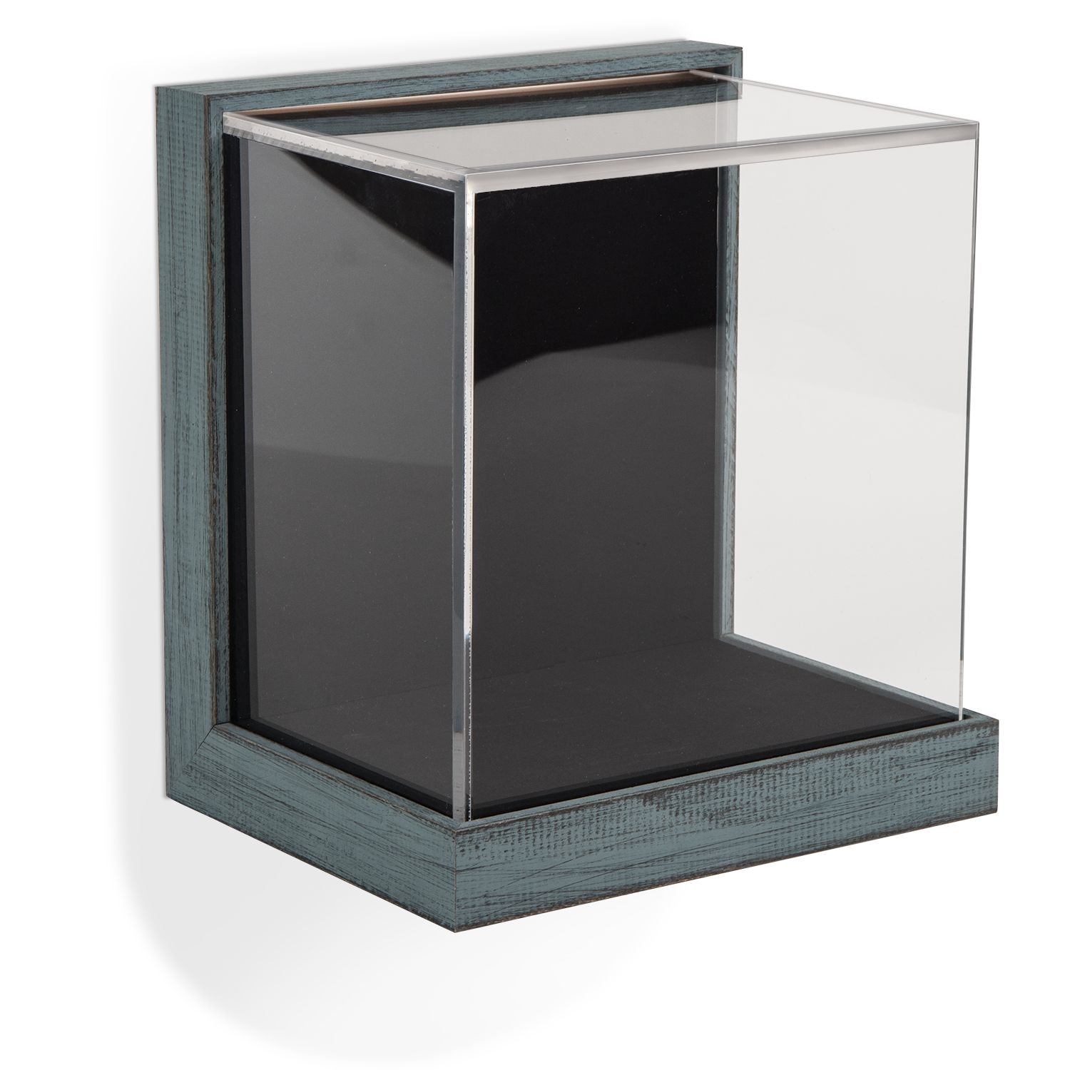Gaylord Archival® Little Gem Weathered Frame Wall-Mount Exhibit Case ...