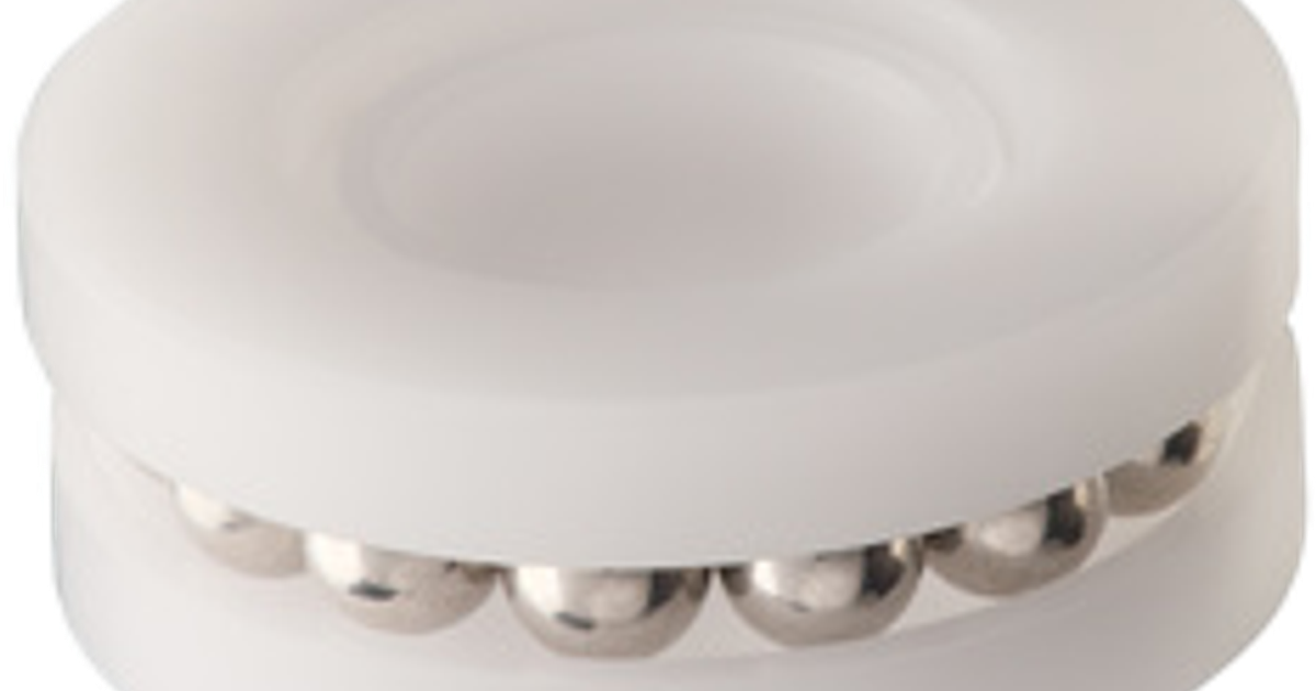 xiros® axial ball bearings, single row, xirodur® B180, stainless steel ...