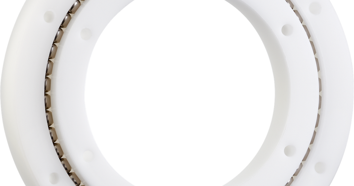 xiros® slewing ring ball bearing, xirodur B180, stainless steel balls ...