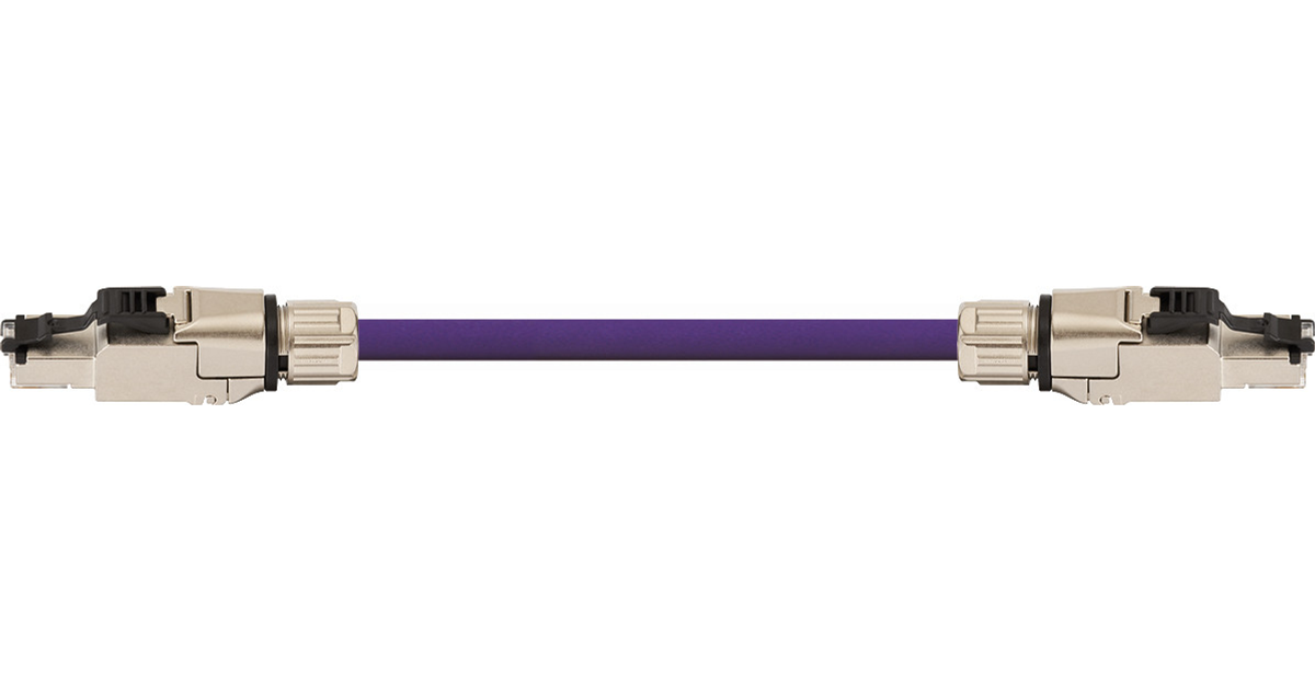 Harnessed Ethernet/CAT6a cables, PUR torsion, connector A: RJ45 ...