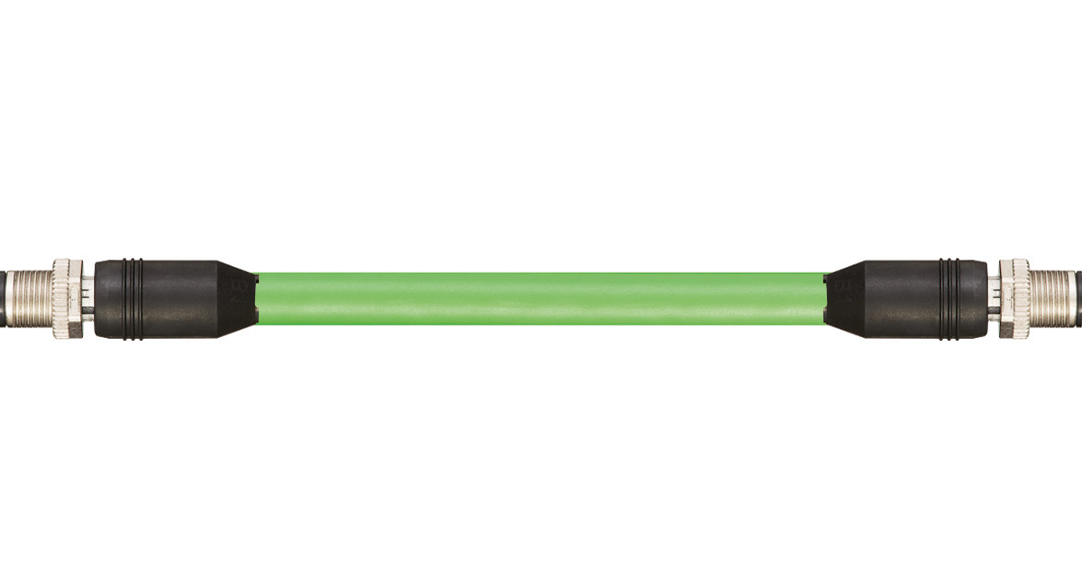 Industrial Profinet cables, PVC, connector A: M12 d-coded pin straight ...