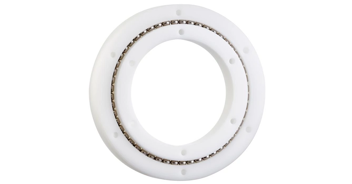 Slewing ring ball bearings | Unharnessed cables chainflex® | igus®