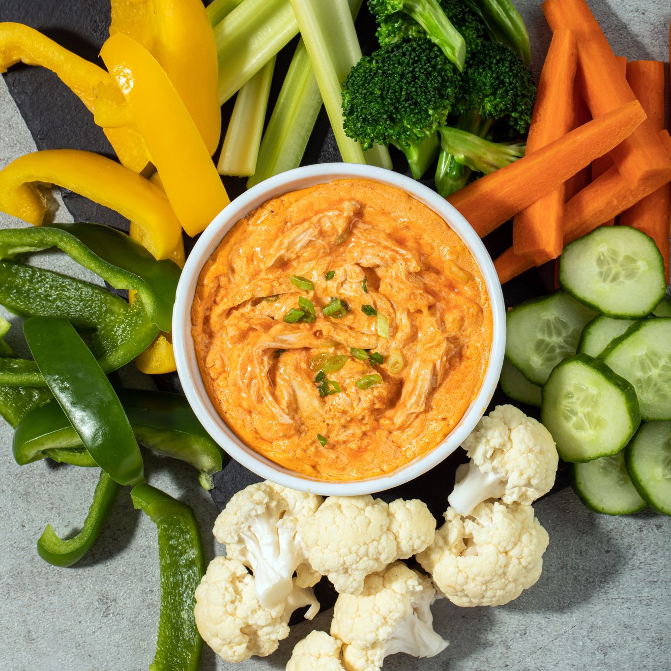 Skinny Buffalo Chicken Dip