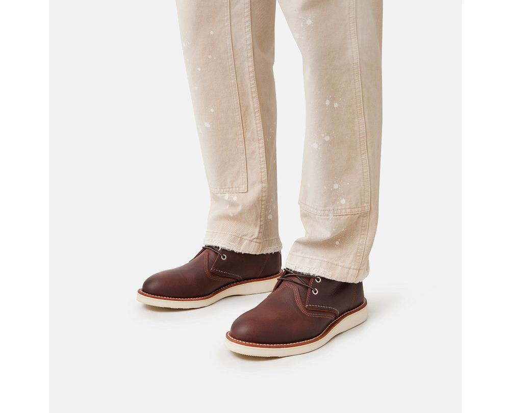 Men's Work Chukka in Dark Brown Leather 3141 | Red Wing Heritage